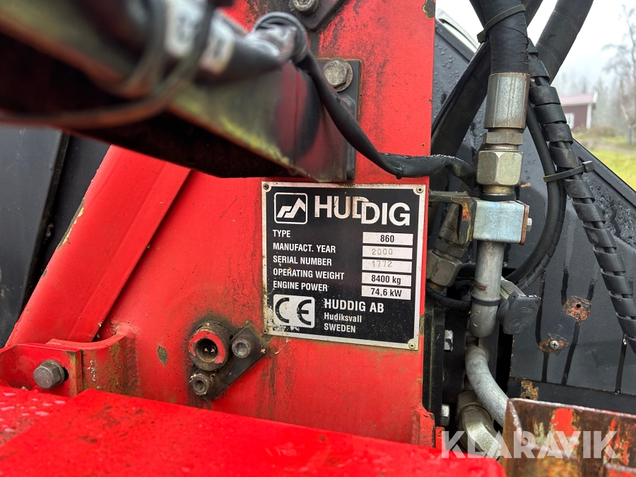 Grävlastare Huddig 860, Sundsvall, Klaravik auktioner