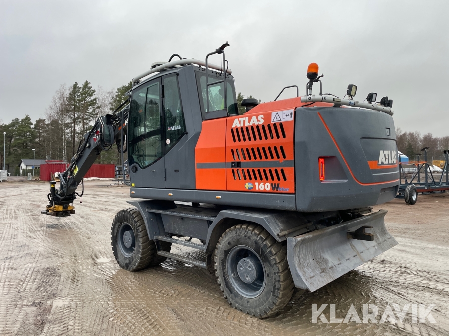 Grävmaskin Atlas 160W, Karlstad, Klaravik auktioner