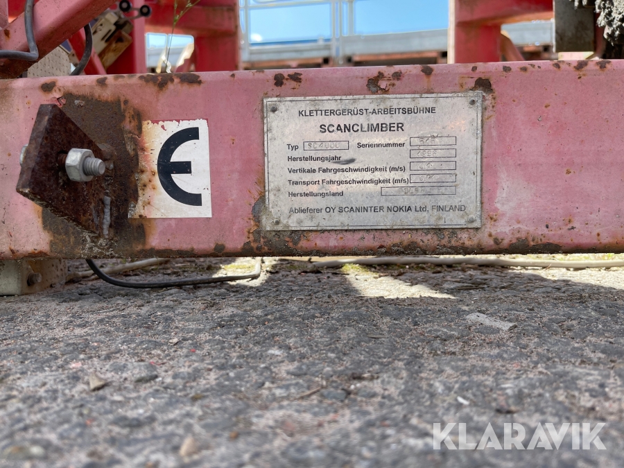 Klätterplattform Scanclimber SC4000