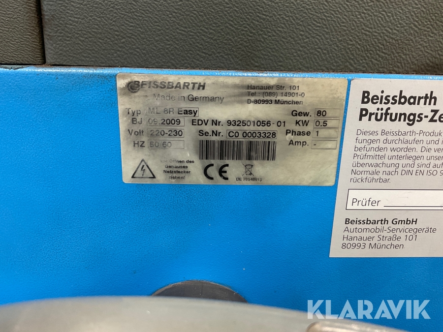 Klaravik Auktioner | Hjulinställare Beissbarth Microline easy komplett