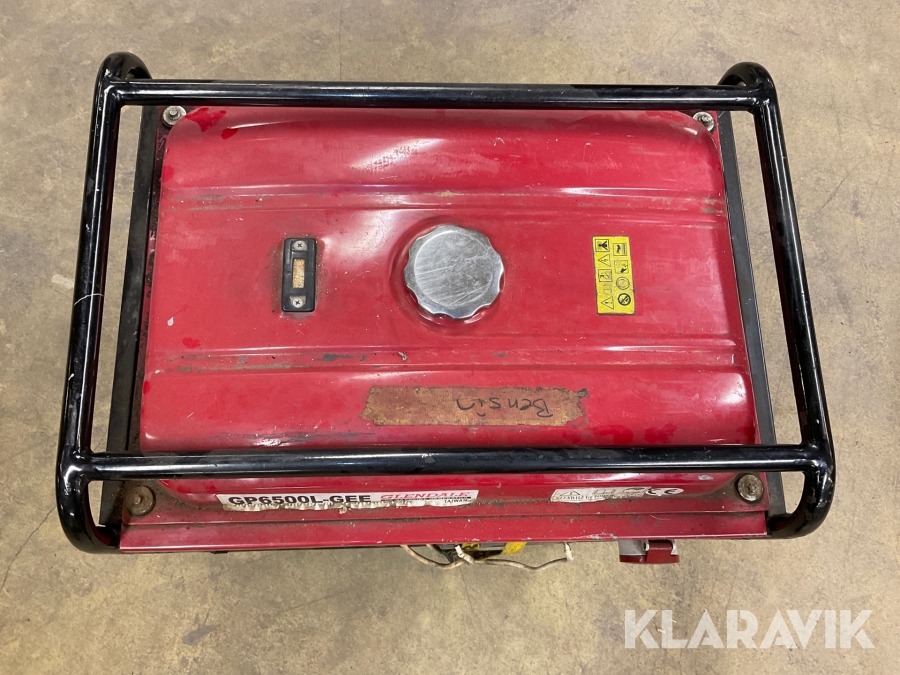 Elverk Glendale GP6500L-GEE, Ljusdal, Klaravik auktioner