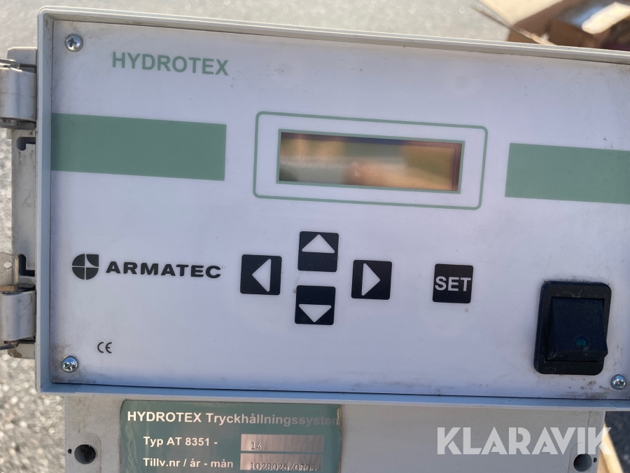 Tryckhållningsenhet Armatec AT 8351, Örebro, Klaravik aukt