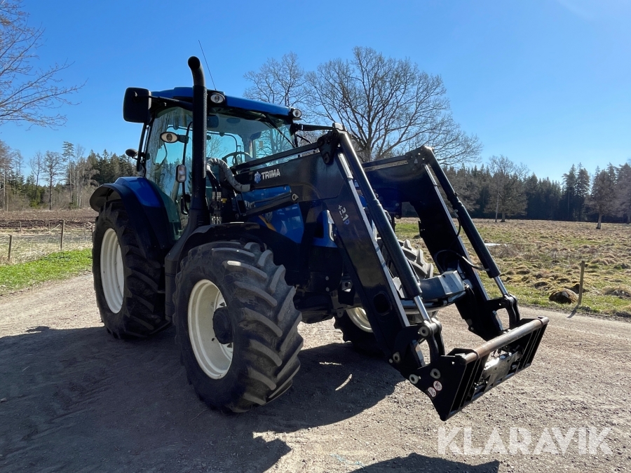Traktor New Holland T6 140, Nässjö, Klaravik auktioner