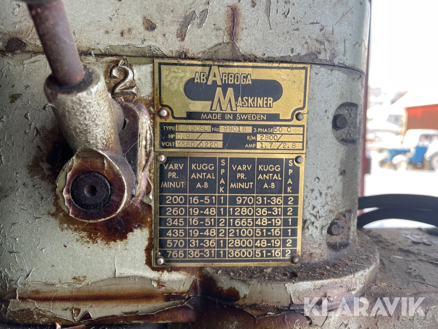 Pelarborrmaskin Arboga E100SL, Hultsfred, Klaravik auktioner