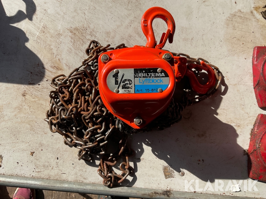 Lyftblock Biktema, Kristinehamn, Klaravik auktioner