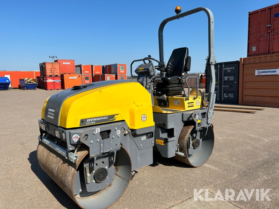 Tandemvält Dynapac CC1300, Ängelholm, Klaravik auktioner