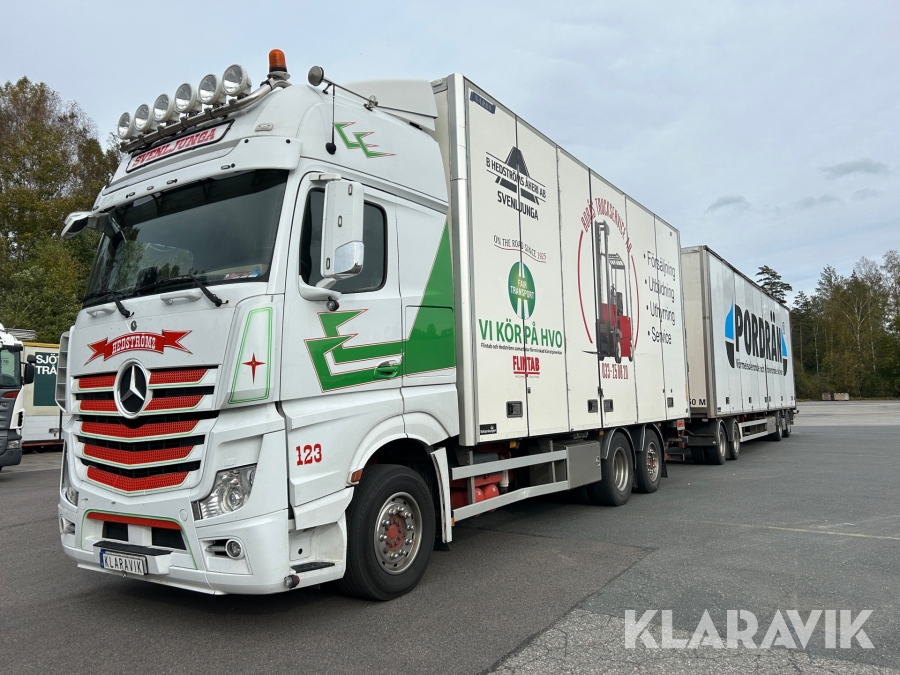 Lastbil Mercedes-Benz Actros, Svenljunga, Klaravik auktioner