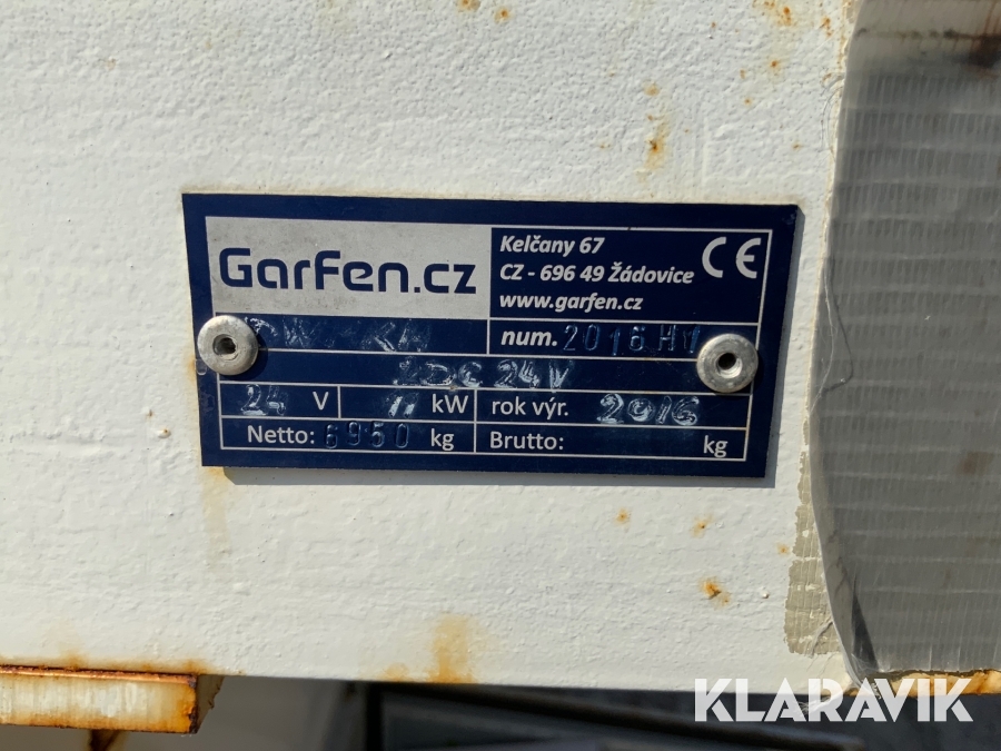 Mobil 2fackskomprimator Garfen för fordonsmontage