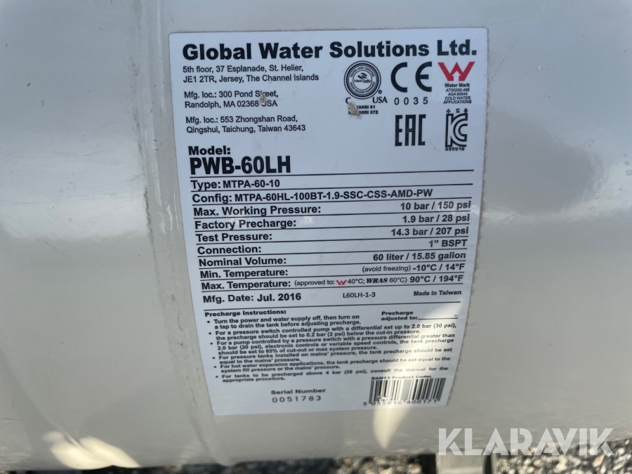 Vattenpump DAB / Global Water Solutions, Örebro, Klaravik a