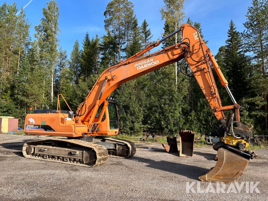 Grävmaskin Doosan 255LCV, Sundsvall, Klaravik auktioner