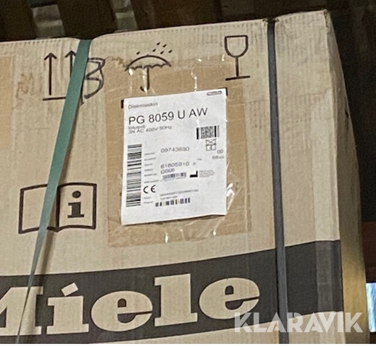 Diskmaskin Miele PG 8059 U, Södertälje, Klaravik auktioner