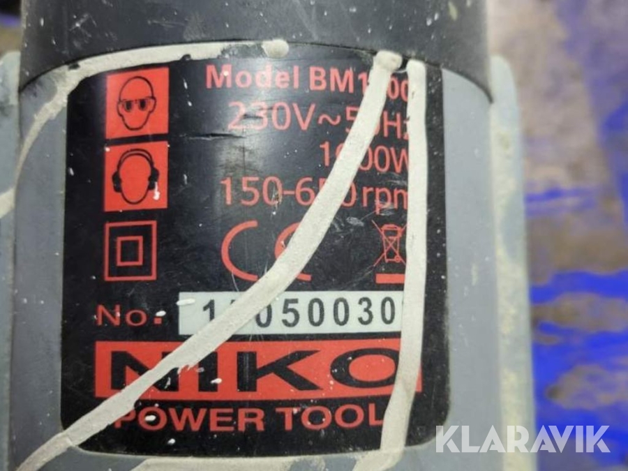 Betongvisp Niko power tool, Falköping, Klaravik auktioner