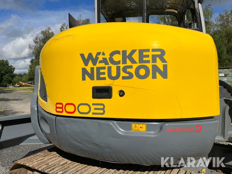 Grävmaskin Wacker Neuson 8003, Osby, Klaravik auktioner