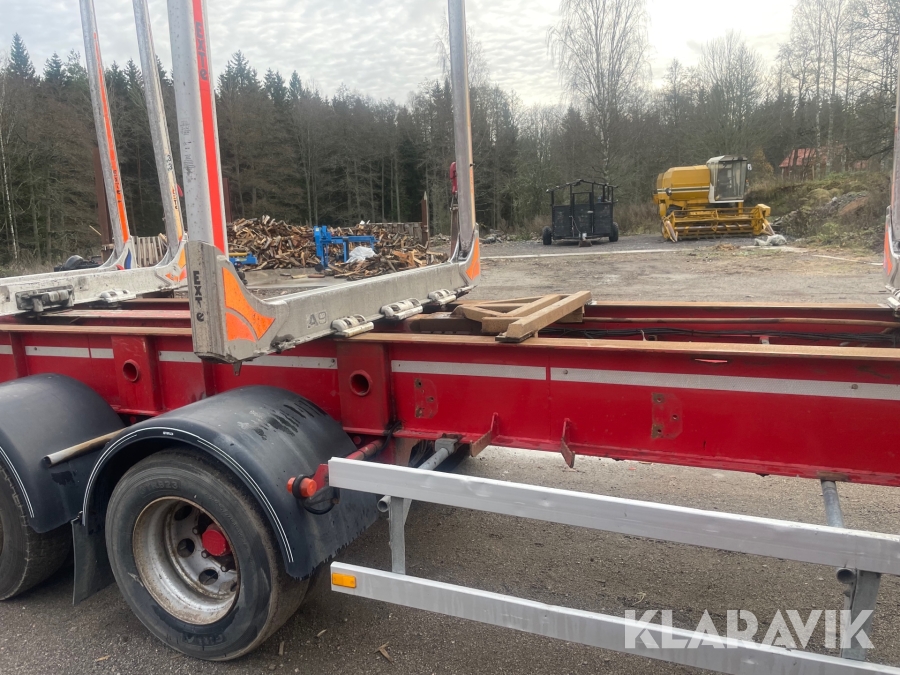 Timmerbil med släp & kran Scania R 730 LB6X4HNB, Norrköping,