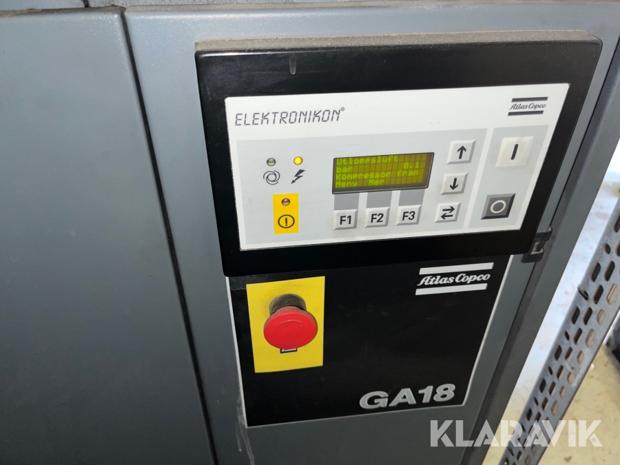 Trycklufts system / kompressor Atlas Copco, Jönköping, Klara