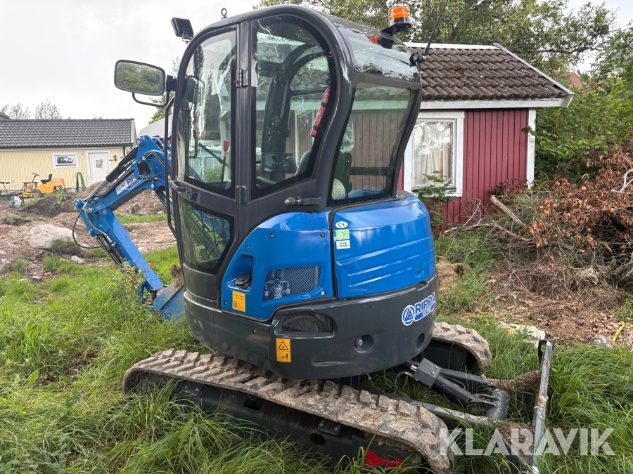 Grävmaskin Rippa R32 PRO, Hallstahammar, Klaravik auktioner