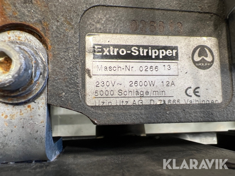 Mattstripper Wolff Extro stripper 2, Svalöv, Klaravik auktio