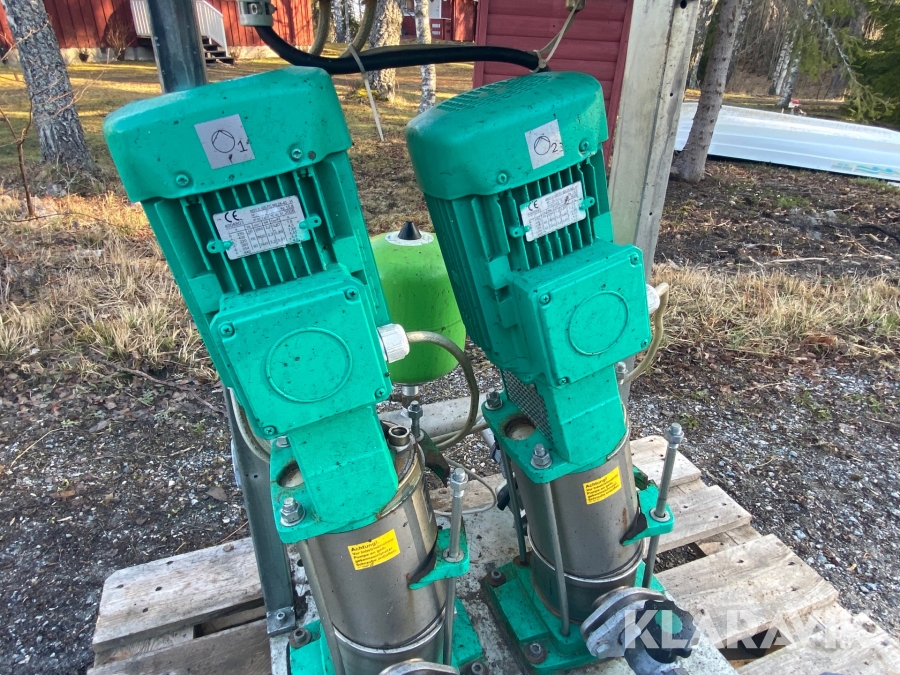 Vattenpump Wilo CC-Booster 2x2.2, Norrtälje, Klaravik aukti
