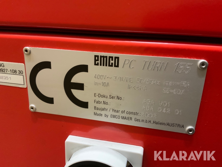 Svarv Emco Pc Turn 155