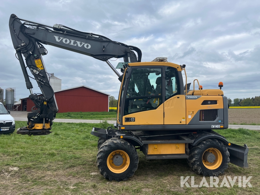 Grävmaskin Volvo EW140D, Linköping, Klaravik auktioner