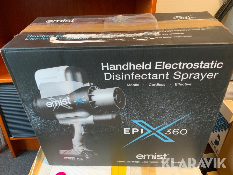 Desinfektionsmakin Emist Epix 360, Malmö, Klaravik auktione