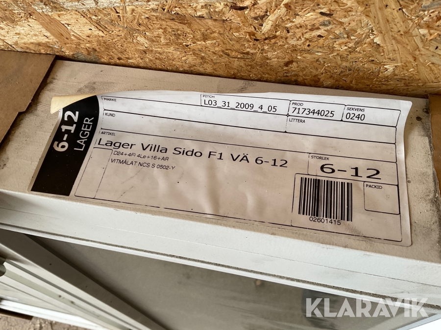 Fönster SP fönster 6-12, Åmål, Klaravik auktioner