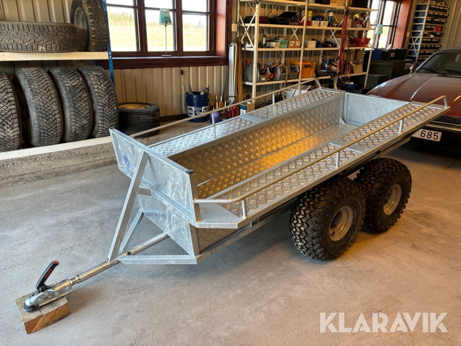 Flakvagn ATV Carlmans 1500, Strömsund, Klaravik auktioner