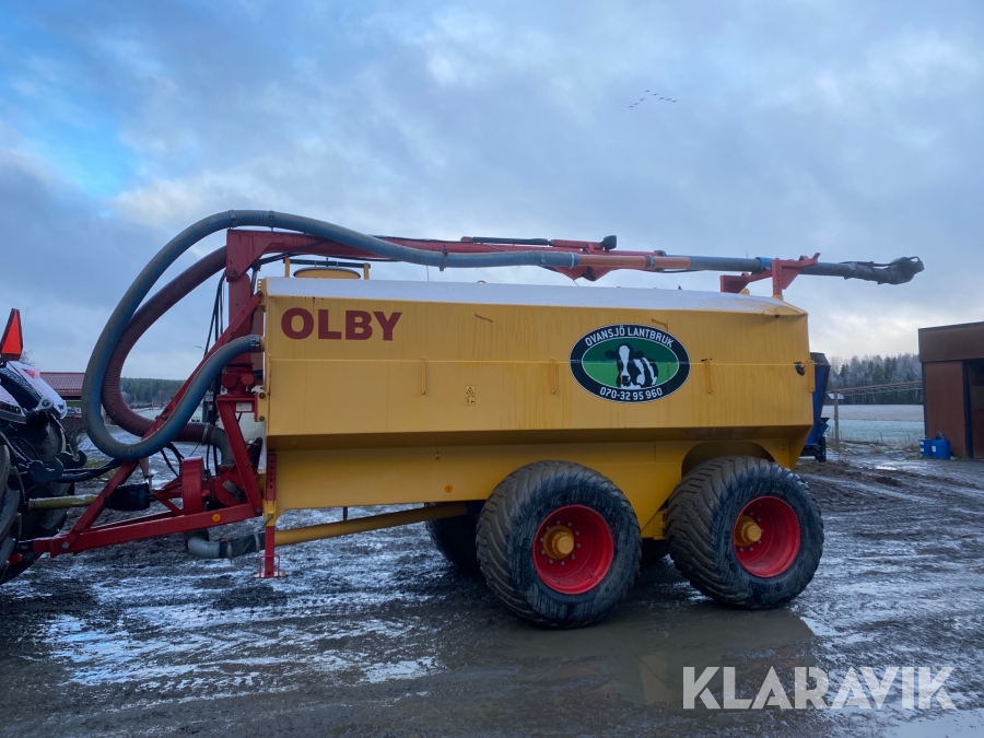 Spridartankvagn Olby 15000L, Sandviken, Klaravik auktioner