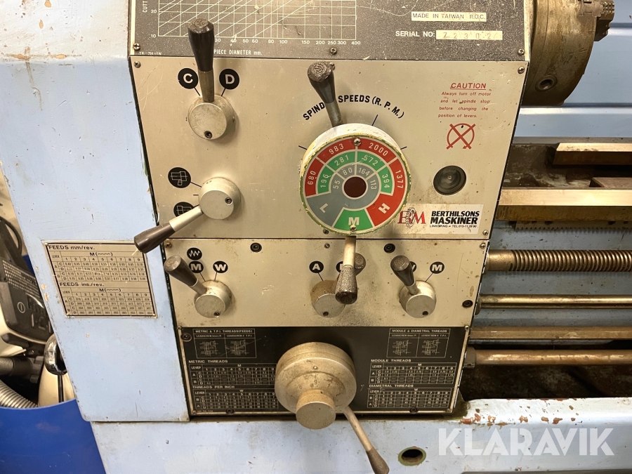 Svarv Takang TK 380L, Tanum, Klaravik auktioner