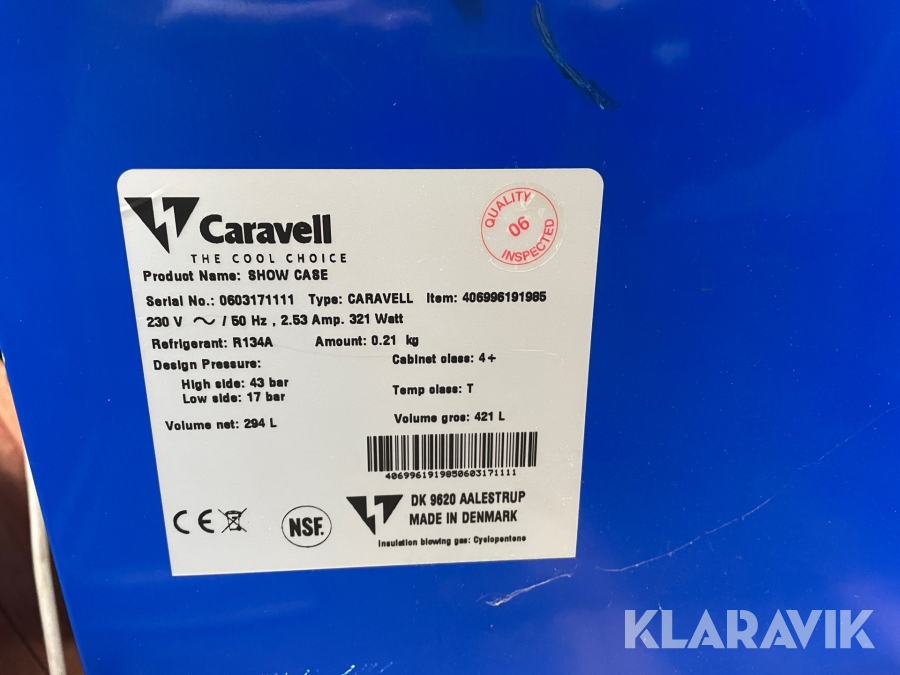 Glassfrys Carawell, Grums, Klaravik auktioner