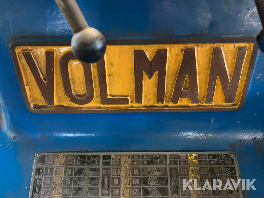 Svarv Tos Volman S-63, Falkenberg, Klaravik auktioner