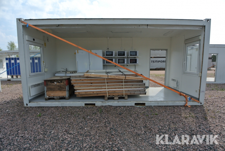 Containermodul CTX containex Slutdel med en långvägg, Jön