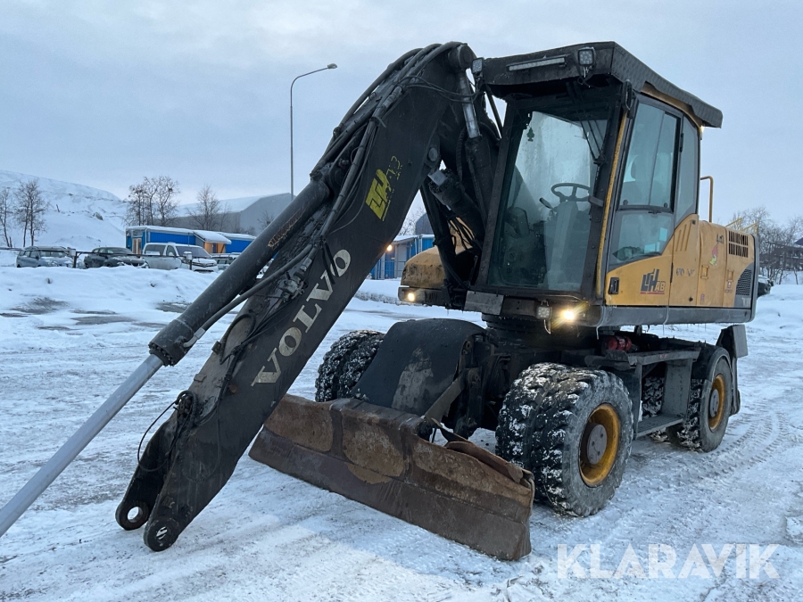 Grävmaskin Volvo EW180C, Kiruna, Klaravik auktioner