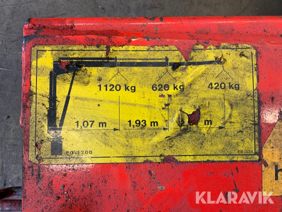 Hydraulisk kran Palfinger PC 1200 EL