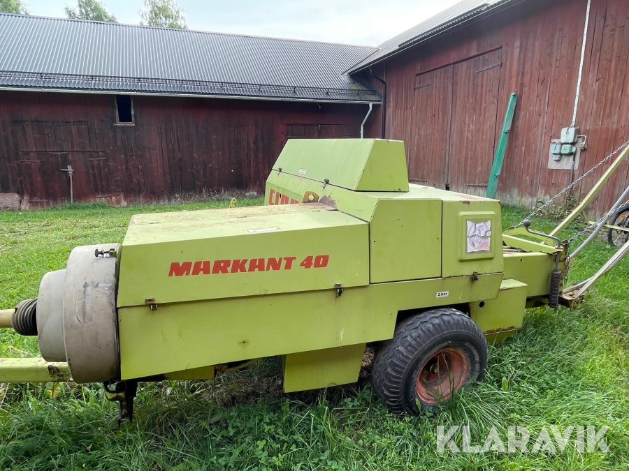 Småbalspress Claas Markant 40, Uppsala, Klaravik auktioner