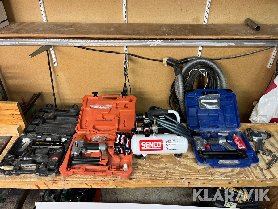 Byggkompressor och spikpistoler, Västerås, Klaravik auktione