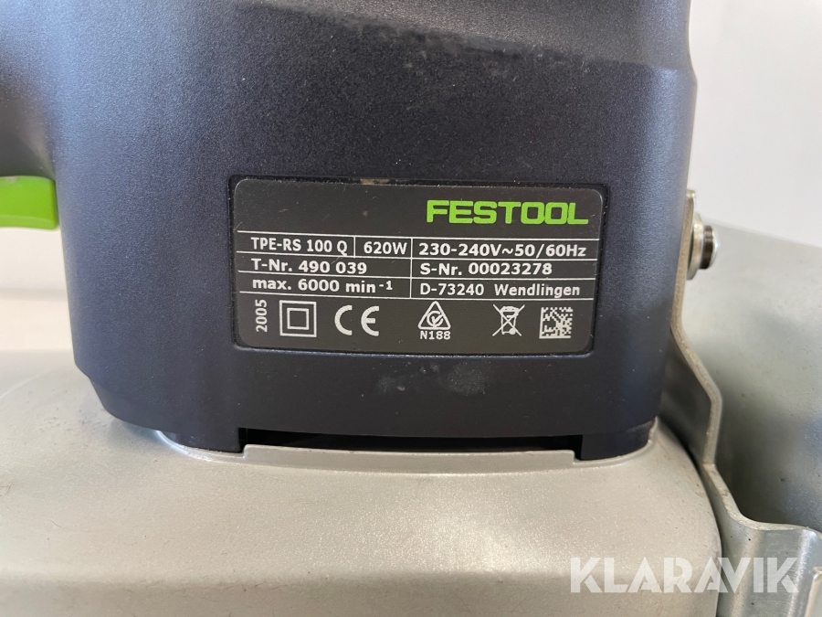 Klaravik Auktioner | Mattborttagare Festool TPE-RS 100 Q