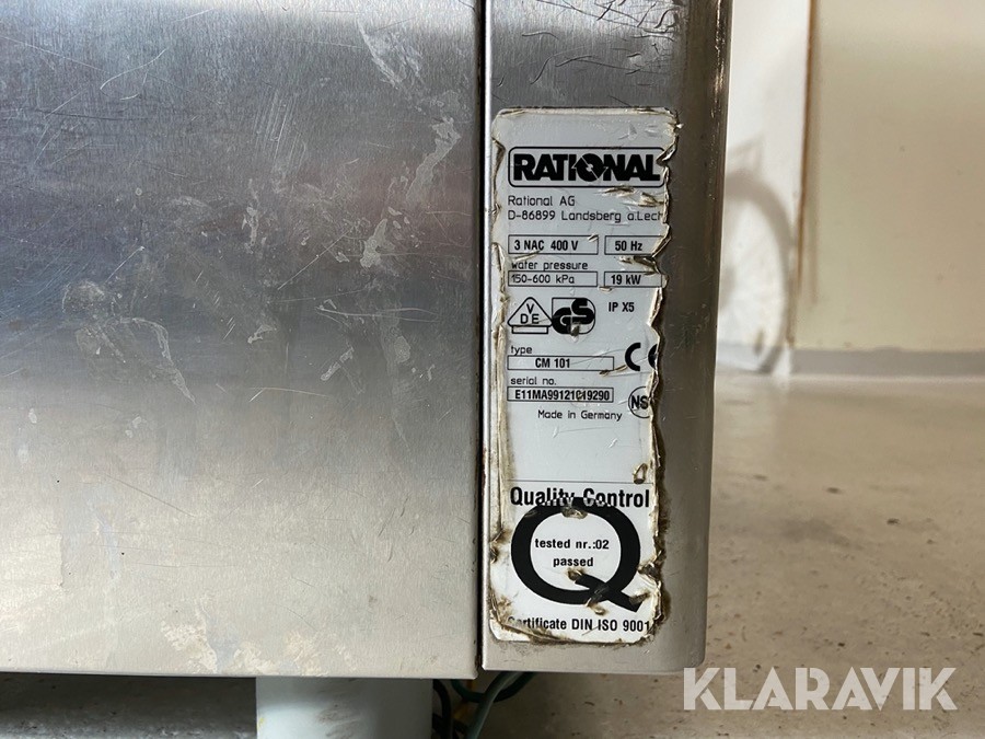 Kompakt ugn Rational CombiMaster Plus 101