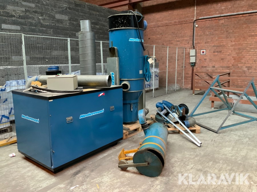 Klaravik Auktioner | High vacuum starter med filter Nederman Vac 20-1500