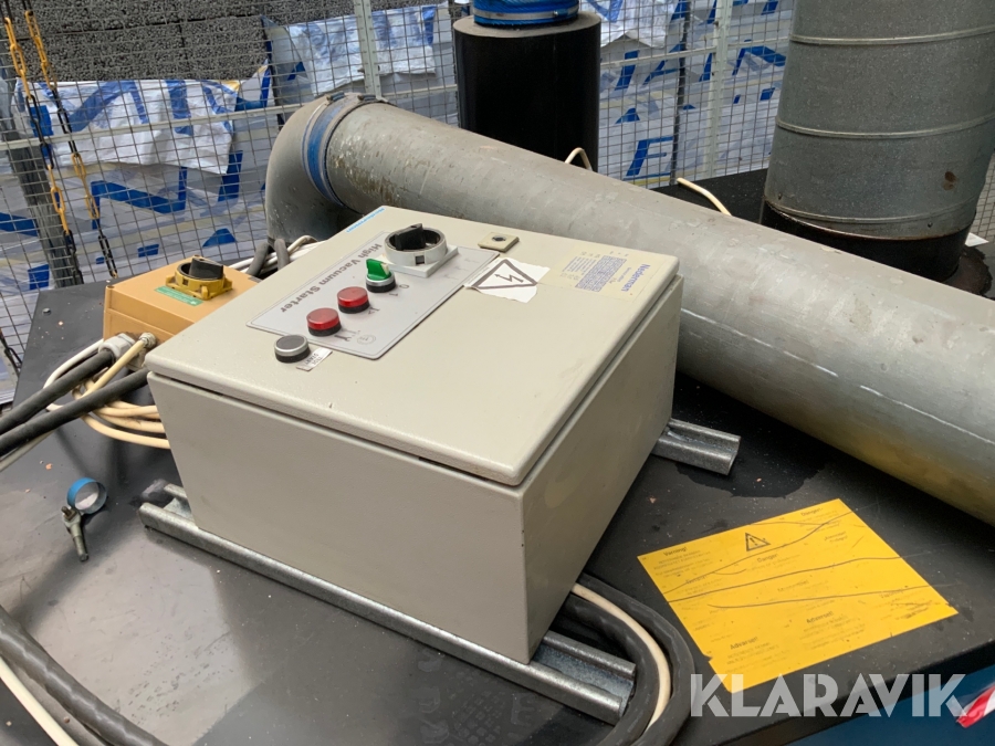Klaravik Auktioner | High vacuum starter med filter Nederman Vac 20-1500