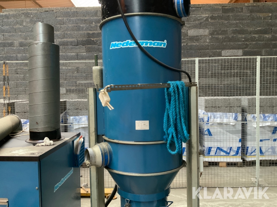 Klaravik Auktioner | High vacuum starter med filter Nederman Vac 20-1500