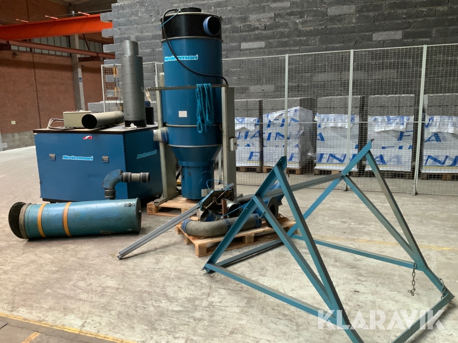 Klaravik Auktioner | High vacuum starter med filter Nederman Vac 20-1500