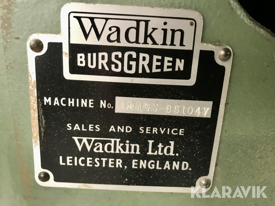 Klaravik Auktioner | Klyvsåg Wadkin Bursgreen 12AGS