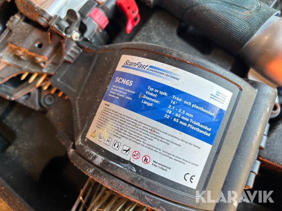 Spikpistol ScanFast SCN65, Vara, Klaravik auktioner