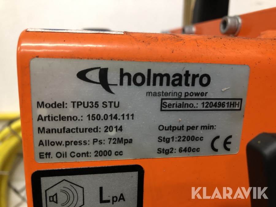 Klaravik Auktioner | Utrustning för att kalibrera klippverktyg Holmatro