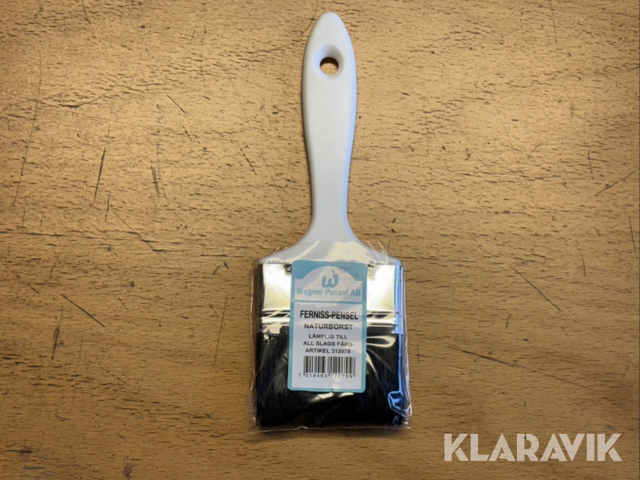 Parti ferniss-pensel 70mm, Habo, Klaravik auktioner