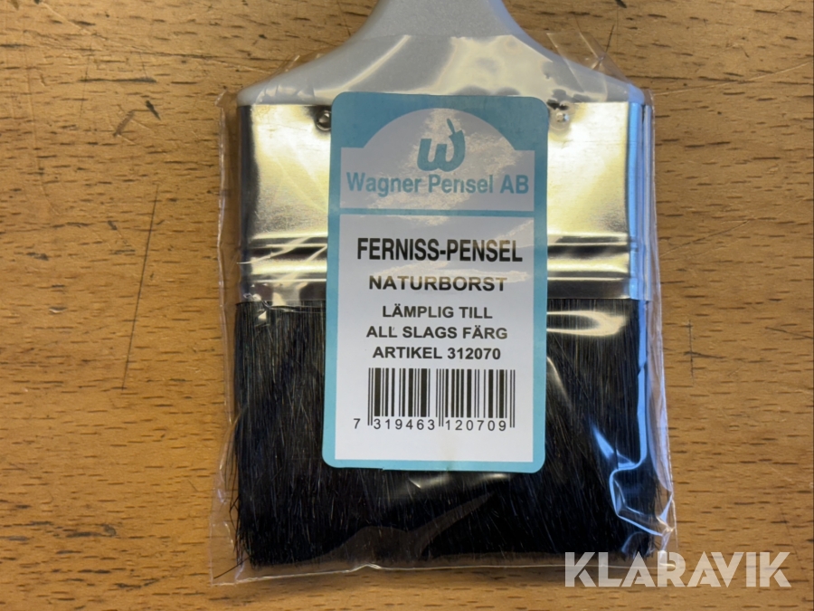 Parti ferniss-pensel 70mm, Habo, Klaravik auktioner