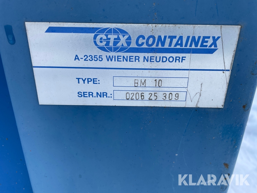 Container CTX BM10, Karlstad, Klaravik auktioner