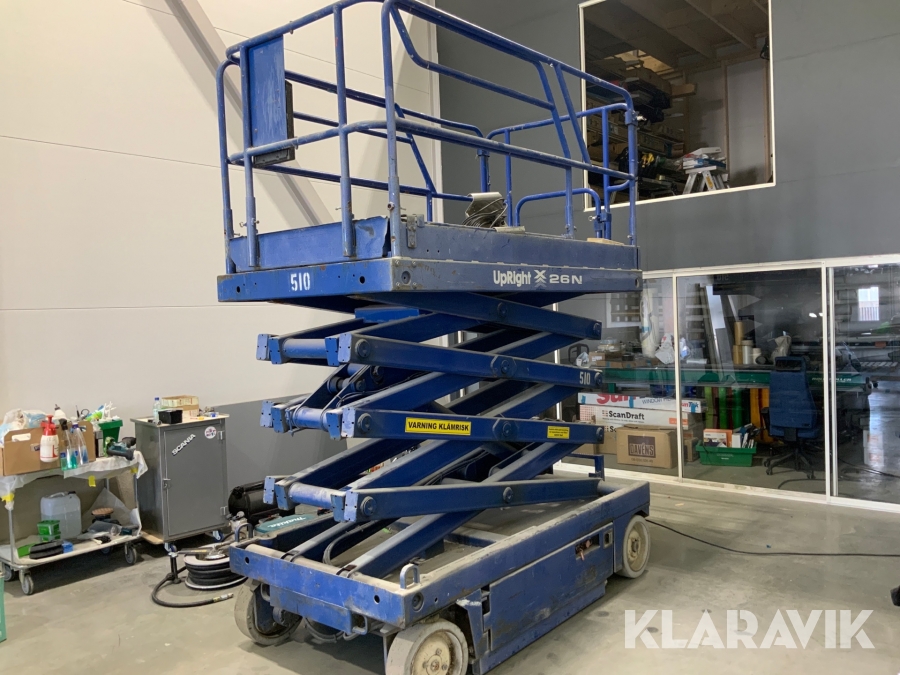 Klaravik Auktioner | Saxlift UpRight X26N