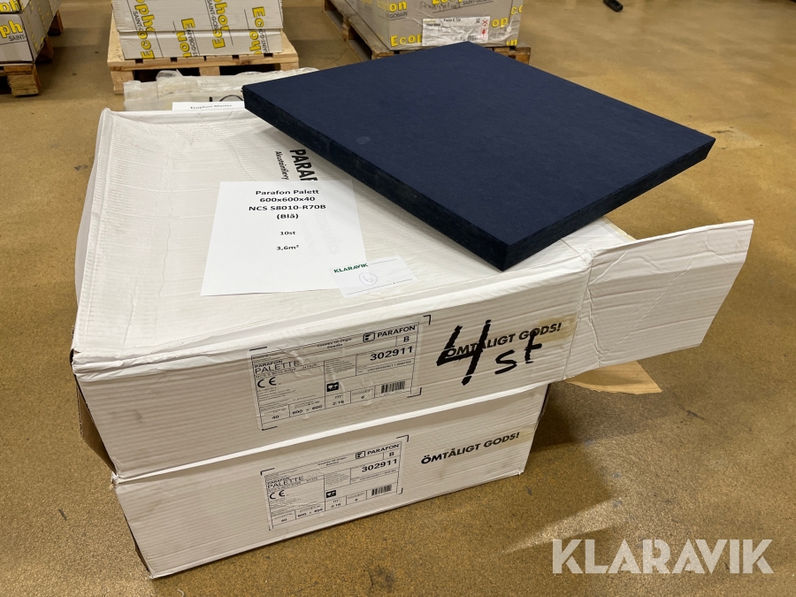 Akustikplattor Parafon Palett, Upplands Väsby, Klaravik aukt